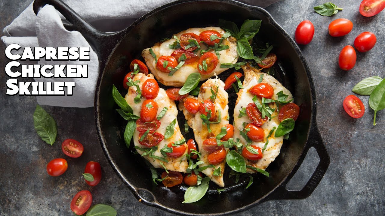 Easy Chicken Caprese Skillet 20 Minute Keto Dinner Recipe Shaping